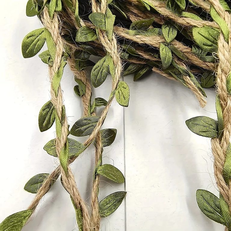 Green Leaves Weaving Hemp Rope - Mr.BLOSSOM