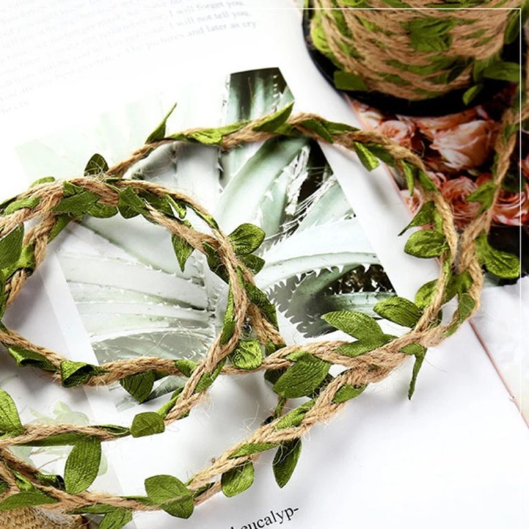 Green Leaves Weaving Hemp Rope - Mr.BLOSSOM