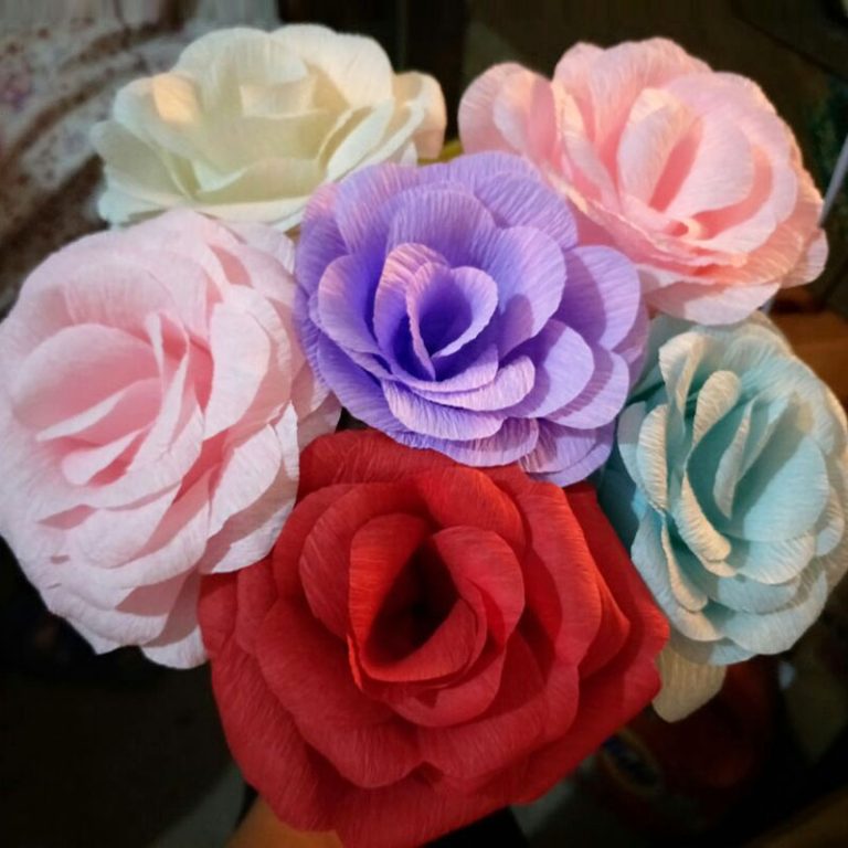 12pcs Origami Crinkle Colored Crepe Papers - Mr.BLOSSOM