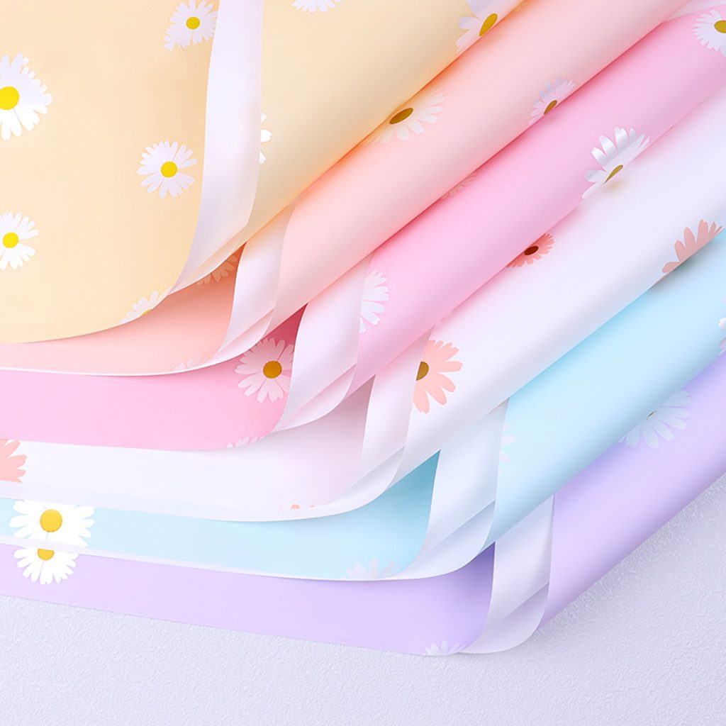 20pcs Waterproof Daisy Flower Wrapping Papers - Mr.BLOSSOM